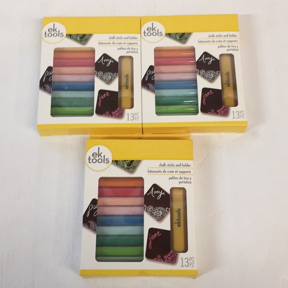 Ek Tools | Toys | Ek Tools Chalk Sticks And Holder 3pk New | Poshmark